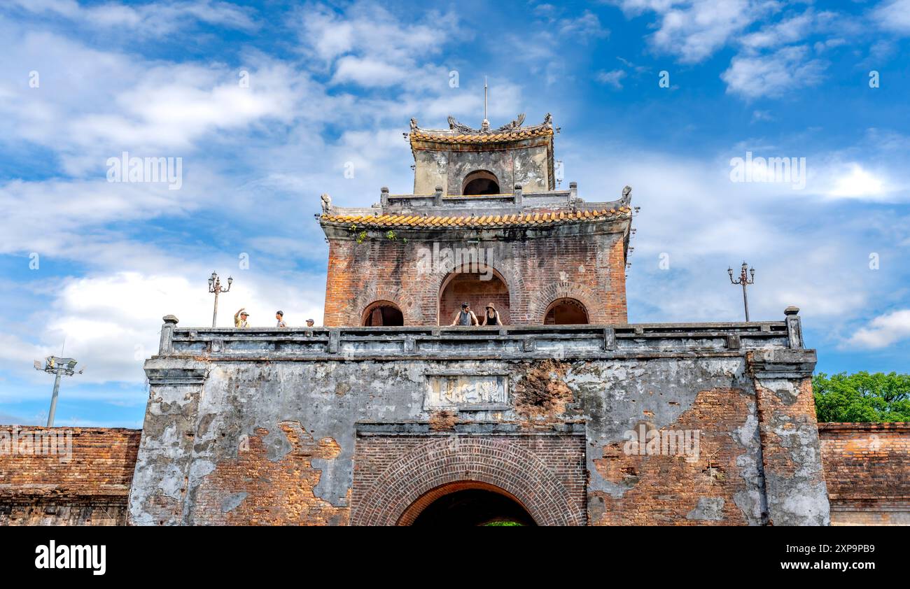 Hue Imperial Citadel, Hue City, Vietnam - July 19, 2024: Tourists visit ...