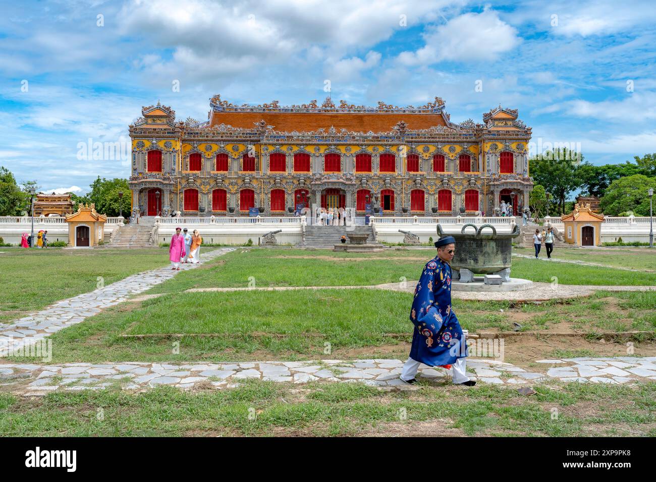 Hue Imperial Citadel, Hue City, Vietnam - July 19, 2024: Tourists visit ...
