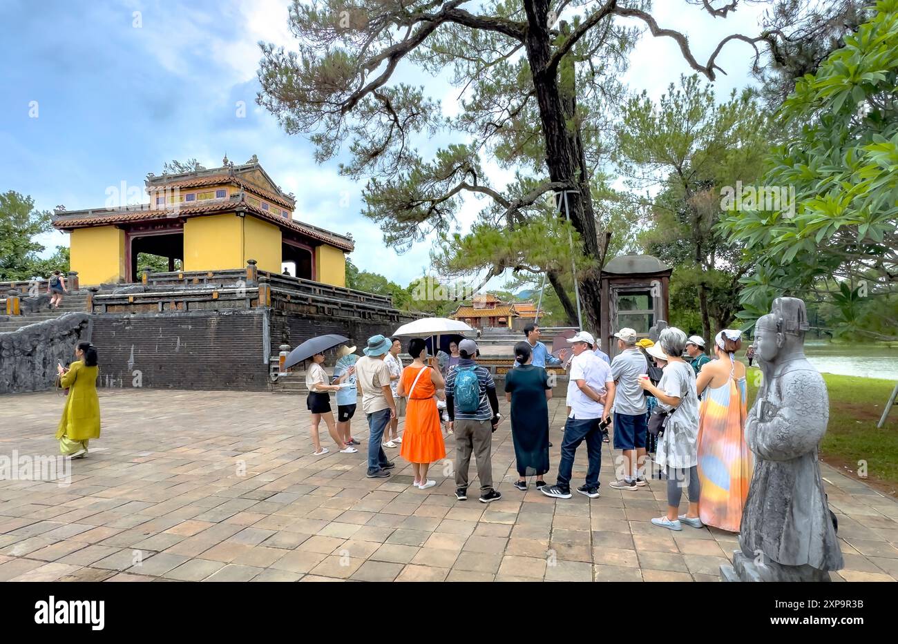 Hue Imperial Citadel, Hue City, Vietnam - July 19, 2024: Tourists visit ...