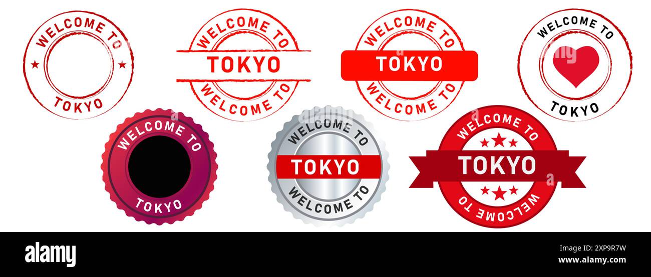 welcome to tokyo stamp collection city Japan Japanese city prefecture ...