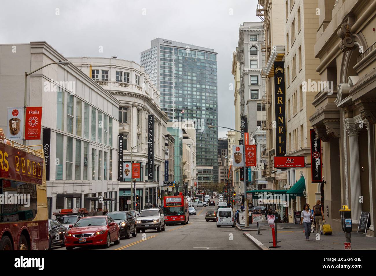 The tower office buildings in downtown San Francisco, California Stock ...
