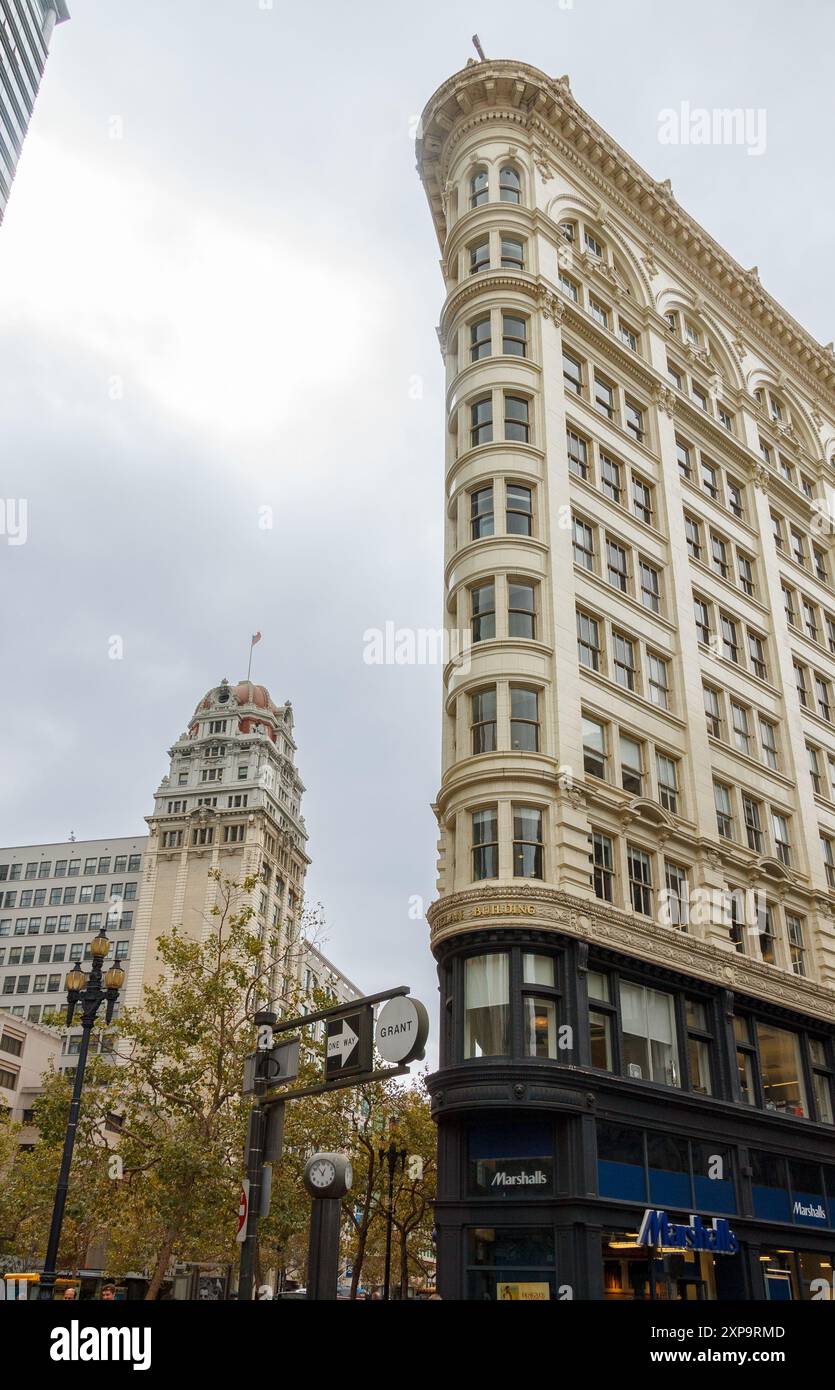 The tower office buildings in downtown San Francisco, California Stock ...