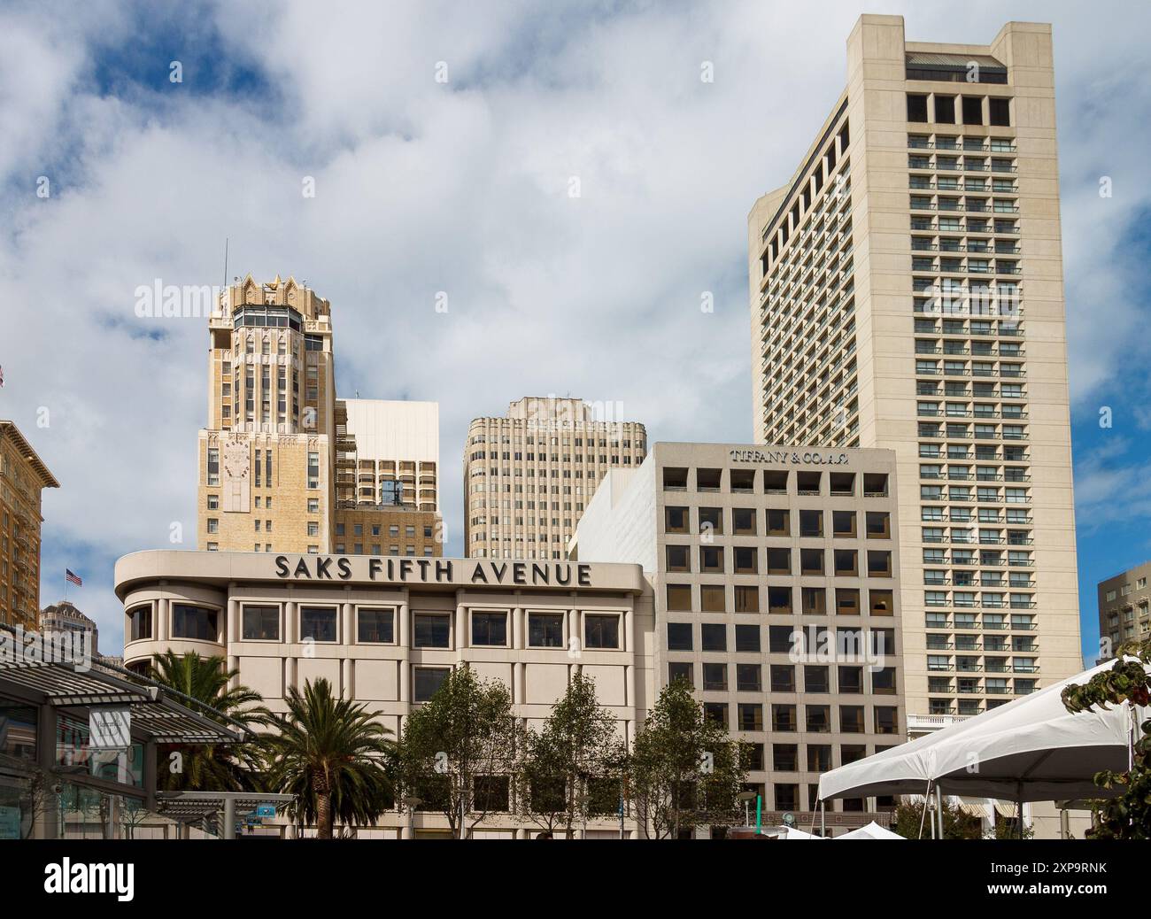 Union Square tower office buildings in downtown San Francisco ...