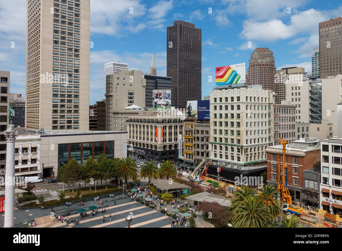 Union Square tower office buildings in downtown San Francisco ...