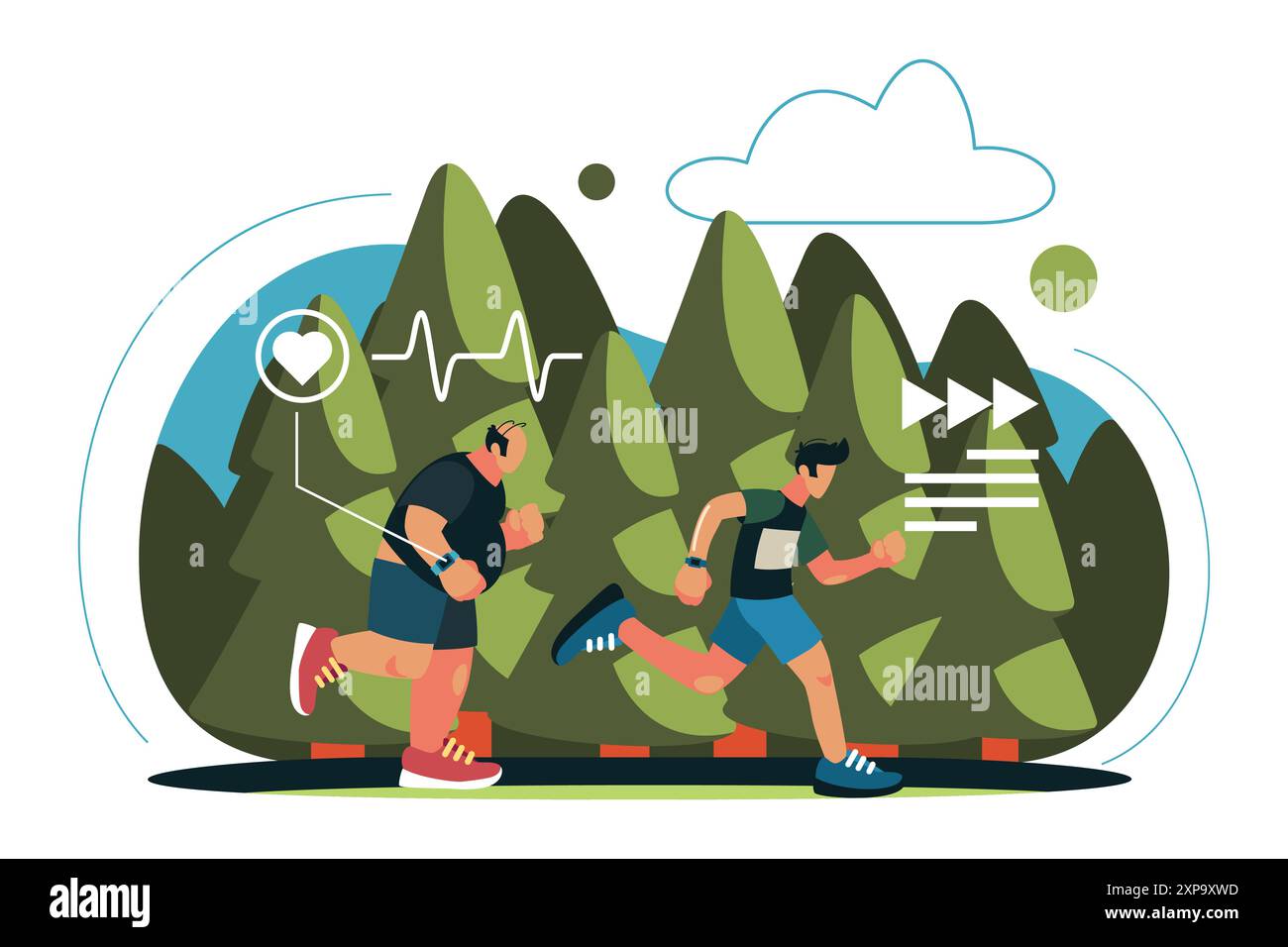 Track sprinters Stock Vector Images - Alamy