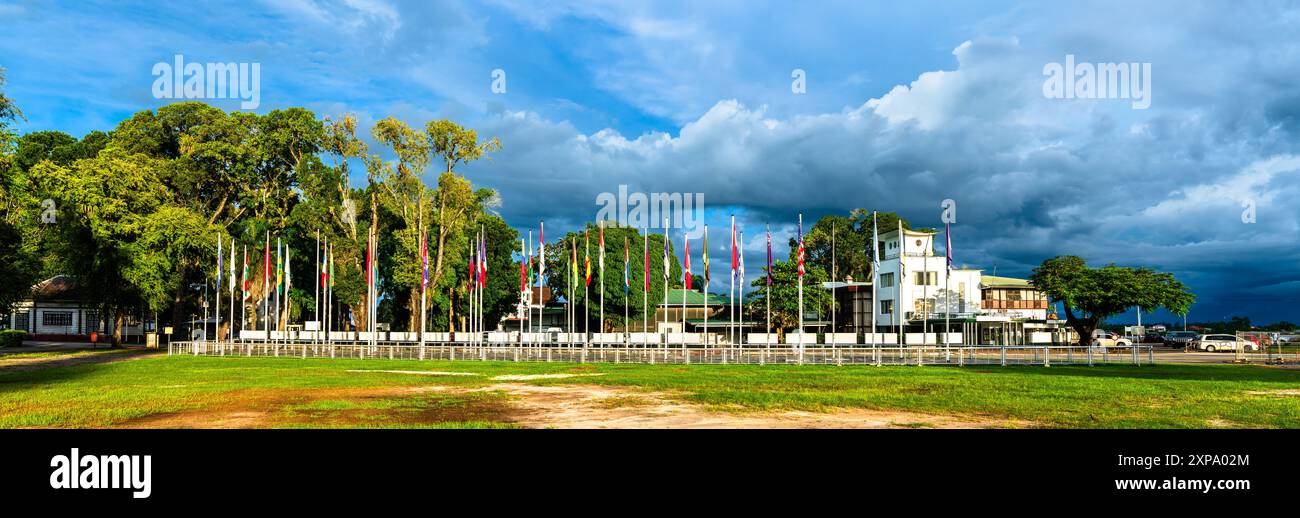 National Assembly on Independence Square in Paramaribo, the capital of ...