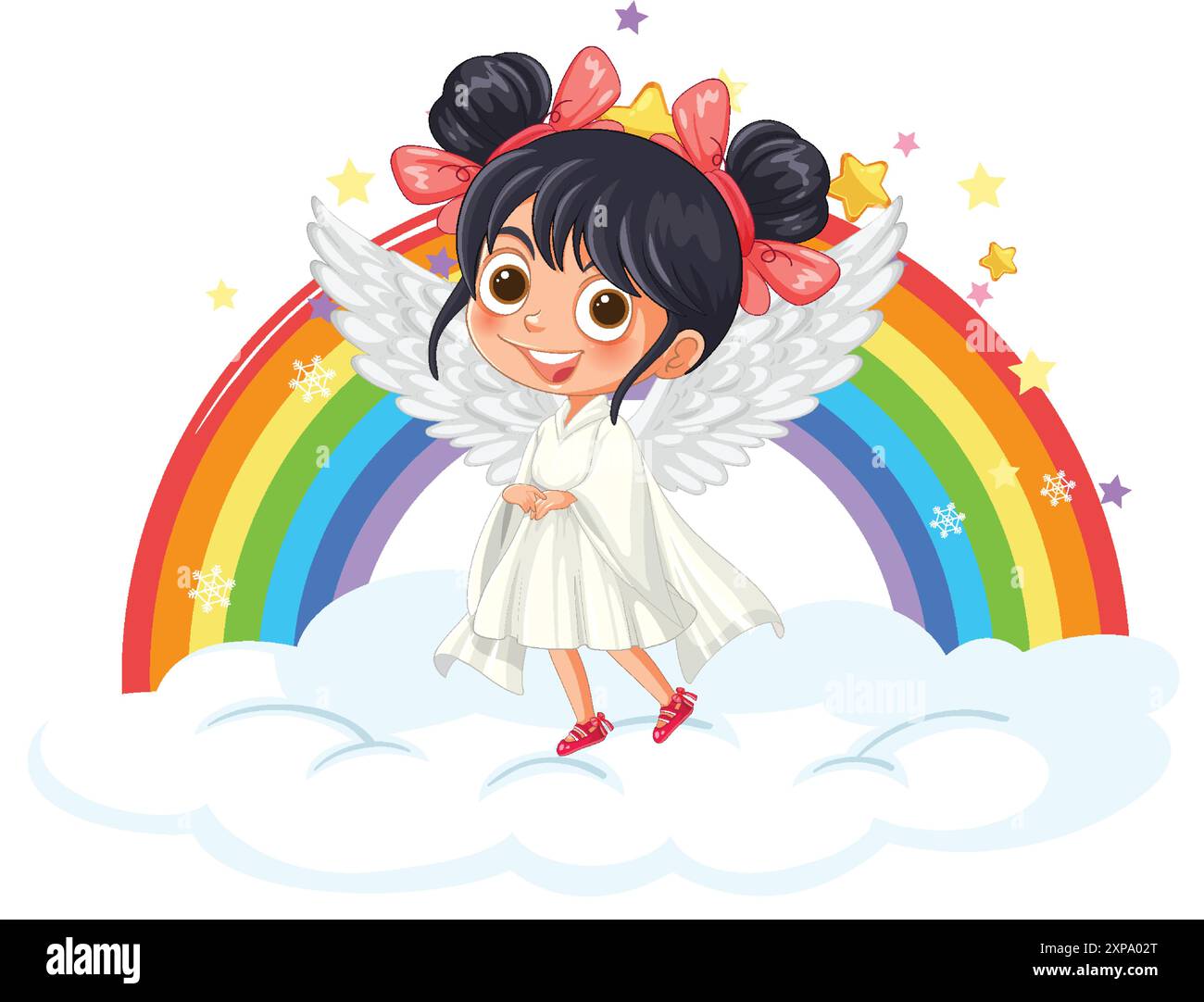 Child girl angel wings magic hi-res stock photography and images - Alamy