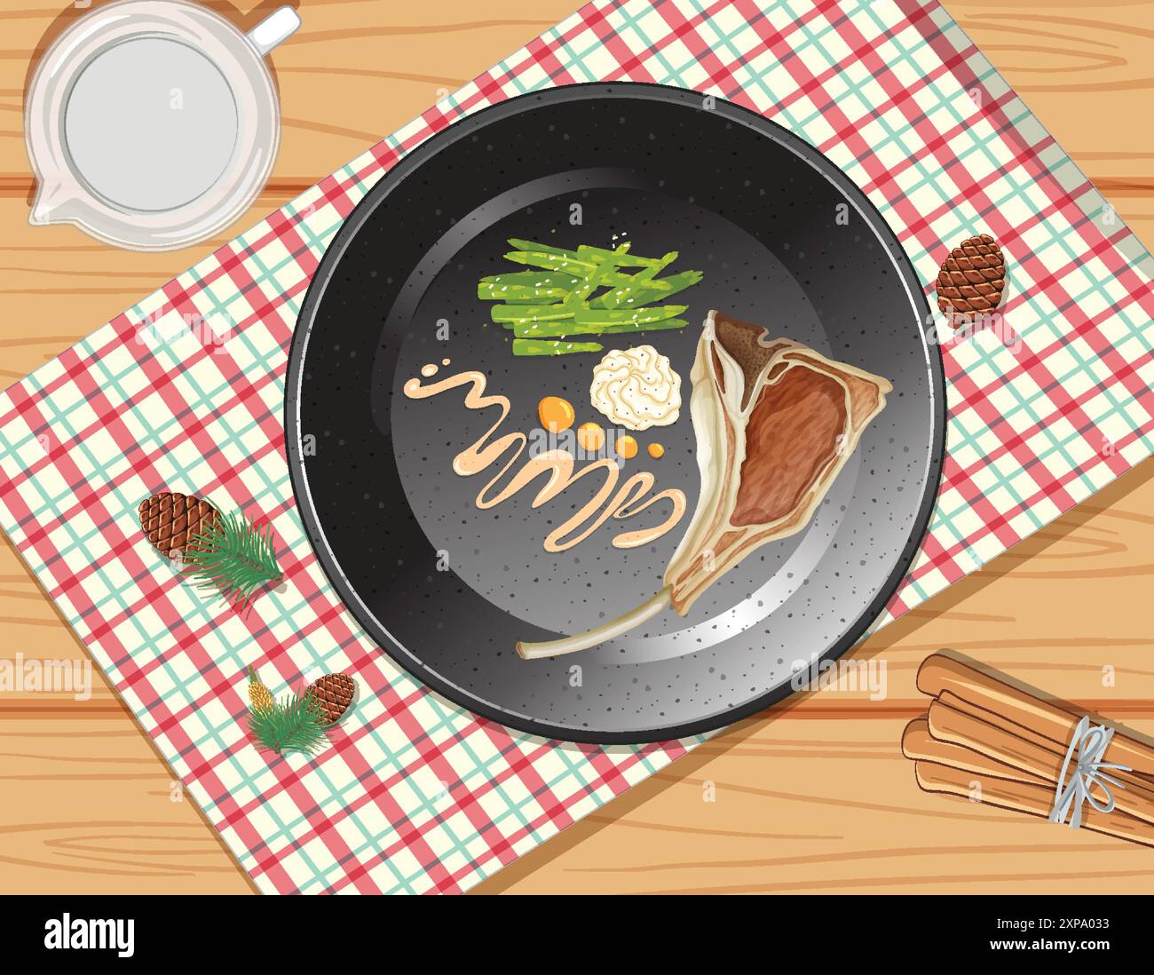 Jug and dish Stock Vector Images - Alamy