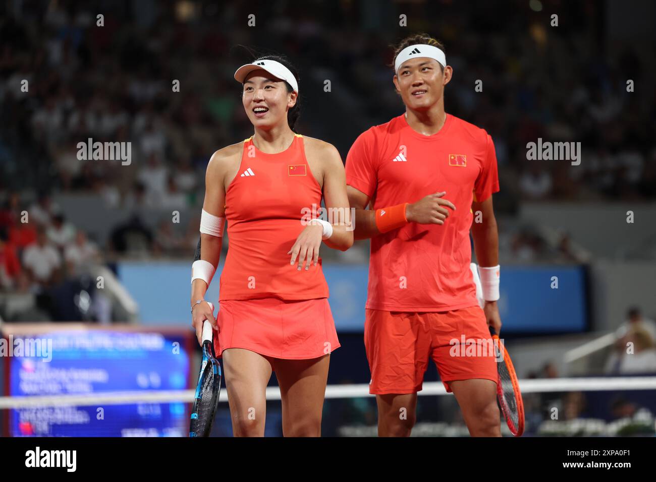 **CHINESE MAINLAND, HONG KONG, MACAU AND TAIWAN OUT** Chinese professional tennis players Wang ...