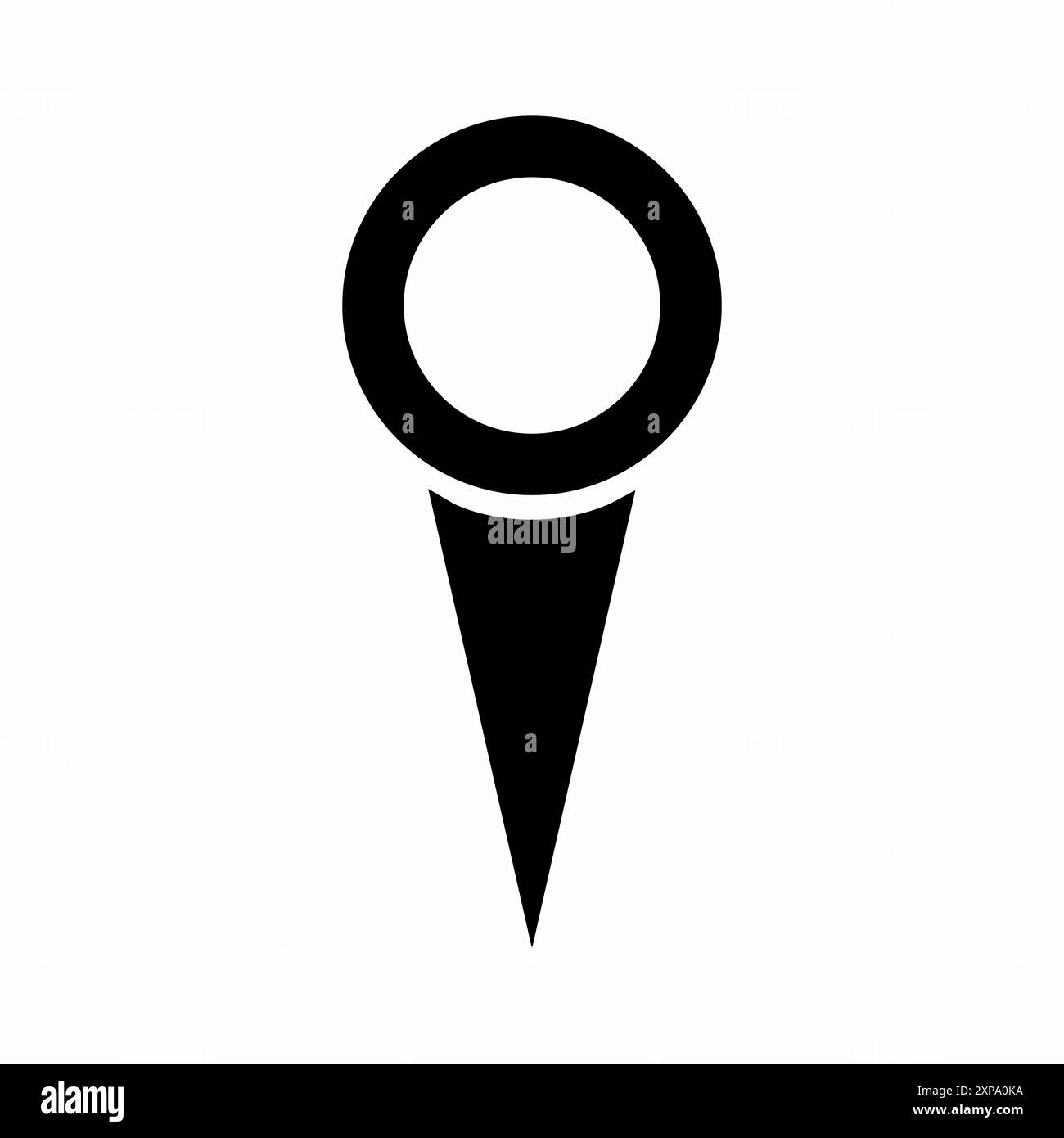 Location pin map icon. Flat design. Vector illustration sign on a white ...