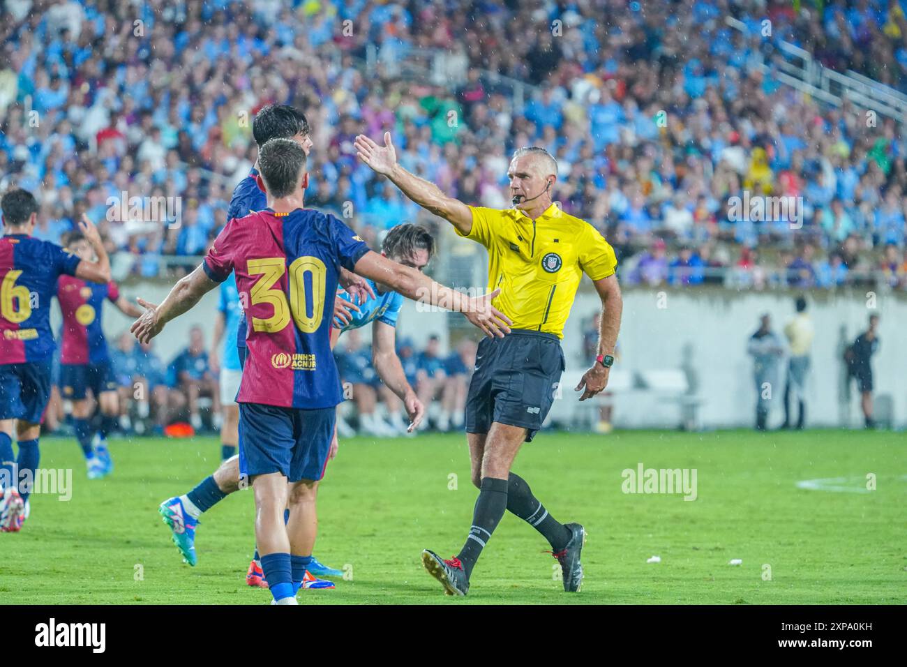 Orlando, Florida, USA, July 30, 2024, Referee Timothy Ford during the ...