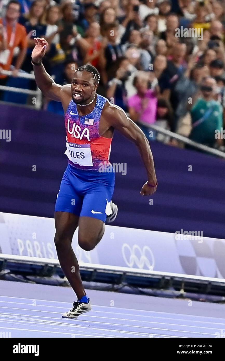 Paris, France. 04th Aug, 2024. Noah Lyles of Team United States ...
