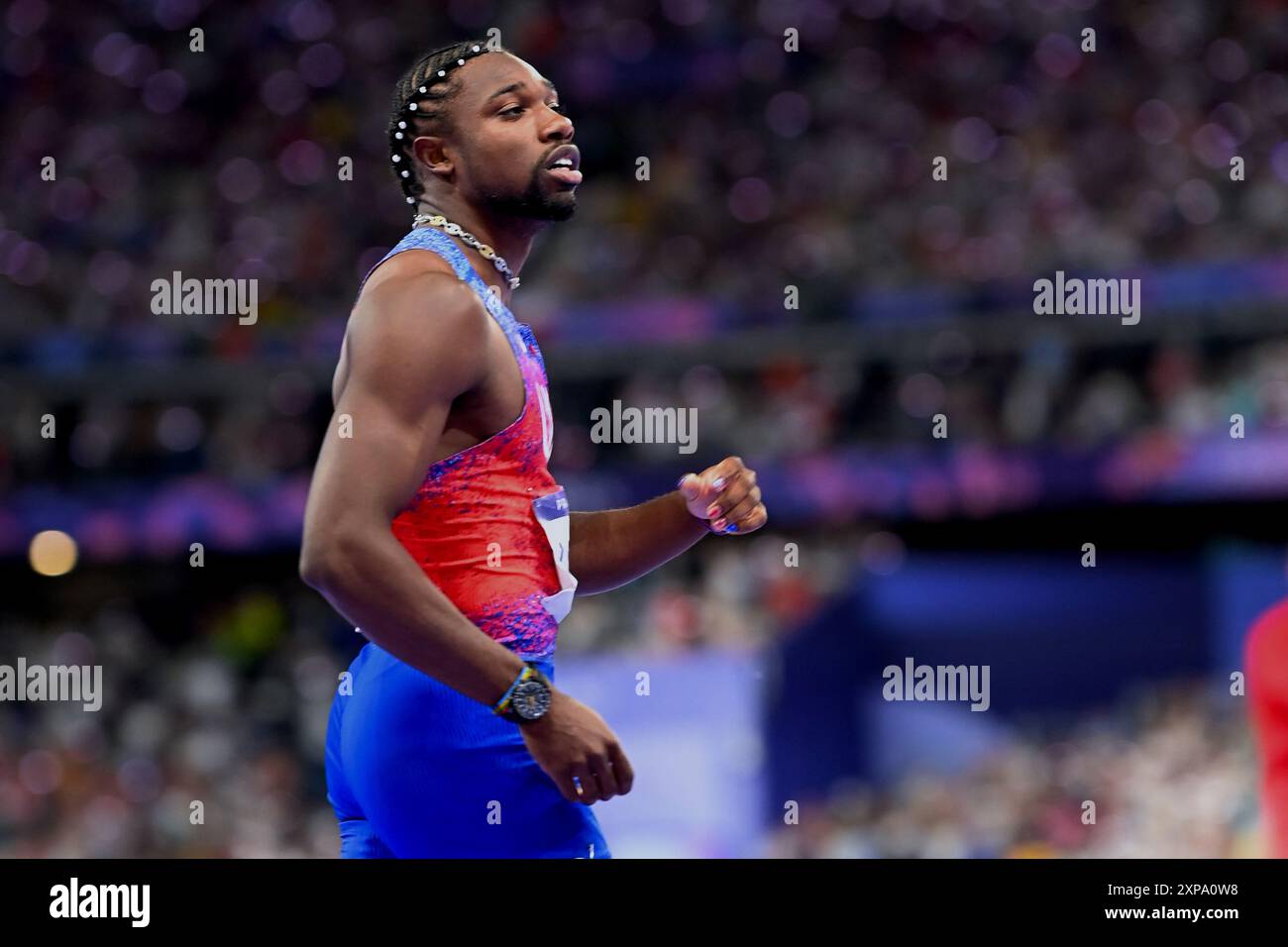 Paris, France. 04th Aug, 2024. Noah Lyles of Team United States ...