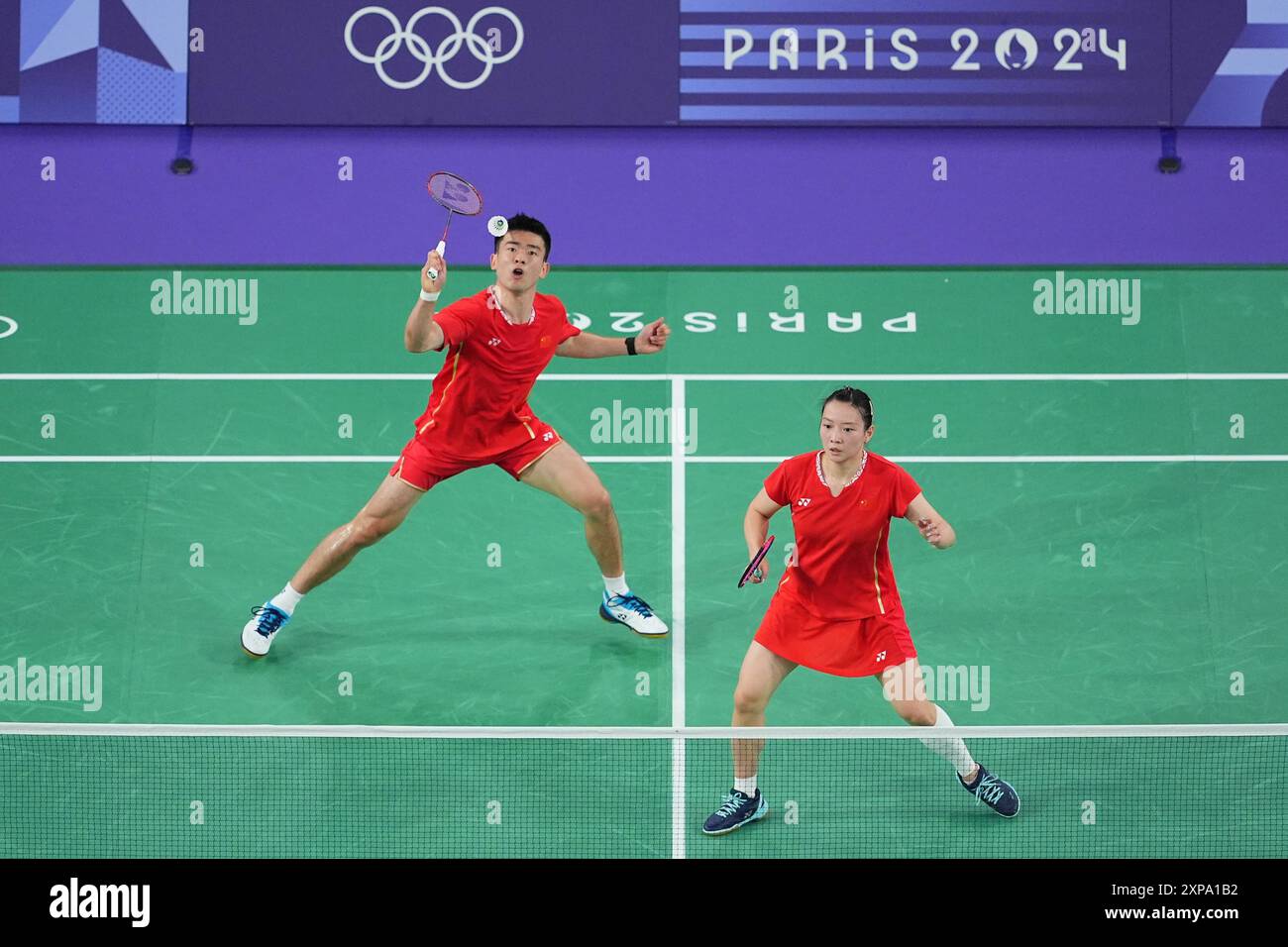 **CHINESE MAINLAND, HONG KONG, MACAU AND TAIWAN OUT** Chinese badminton players Zheng Siwei and ...