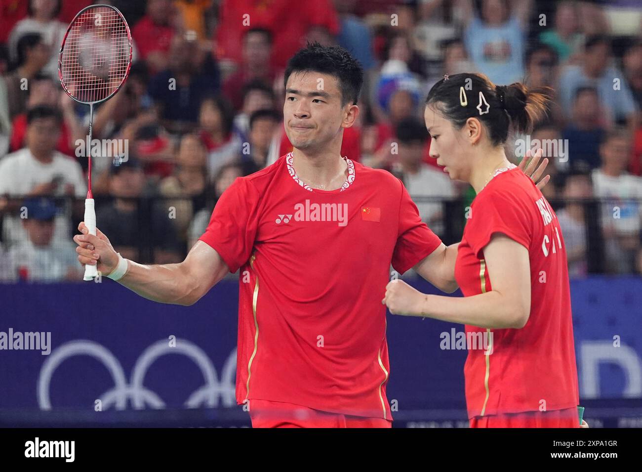 **CHINESE MAINLAND, HONG KONG, MACAU AND TAIWAN OUT** Chinese badminton players Zheng Siwei and ...