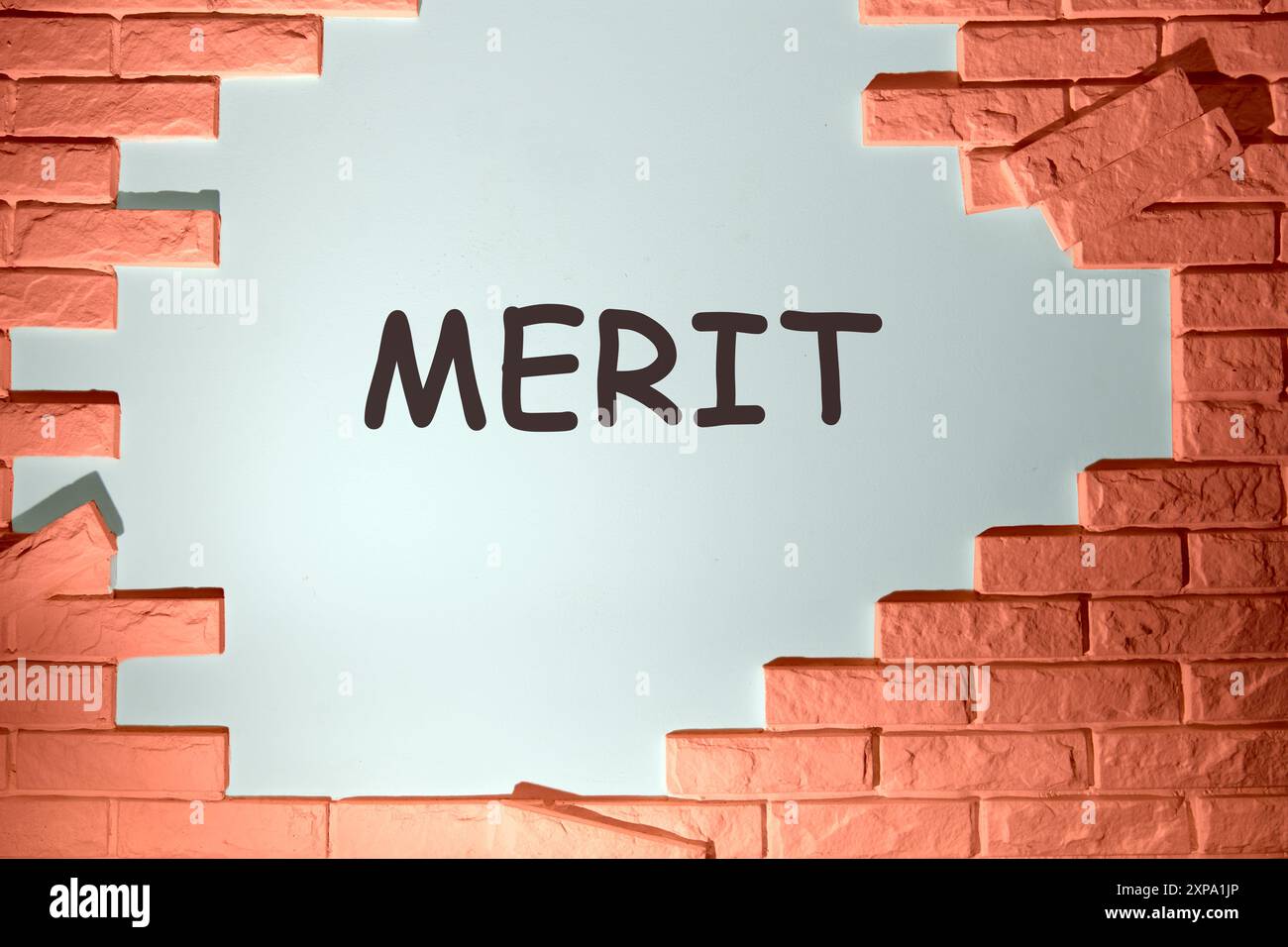 Business and Merit concept. Copy space. Merit symbol. Concept word ...