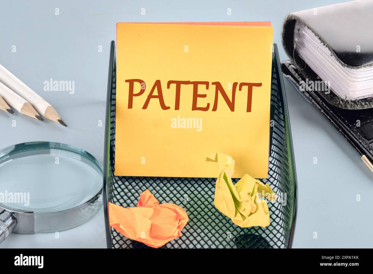 Business and Patent Pending concept. Copy space. Concept word Patent on ...