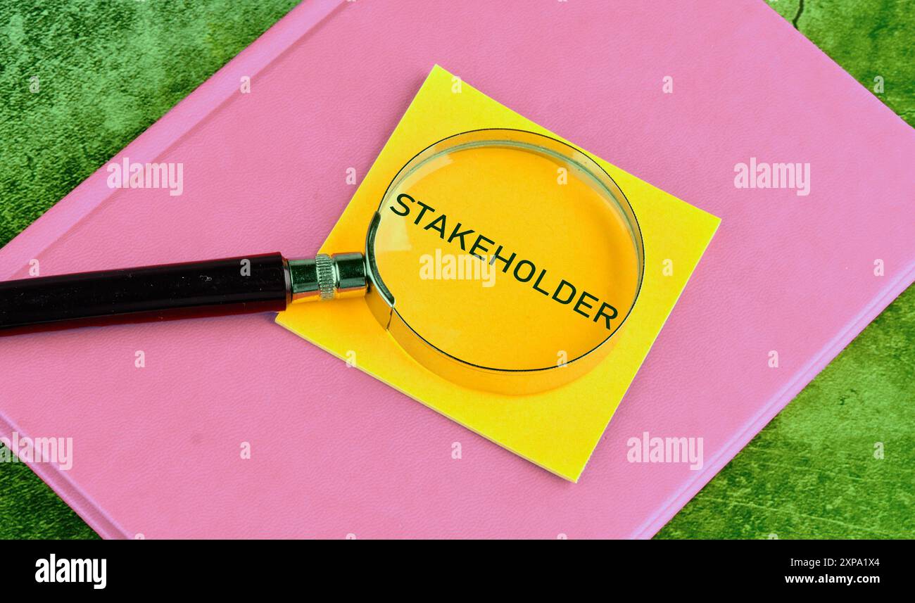 Stakeholder Contributor Shareholder Partner Deal Concept. STAKEHOLDER ...