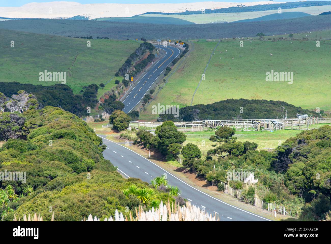 New Zealand State Highway 1 Stock Photo - Alamy