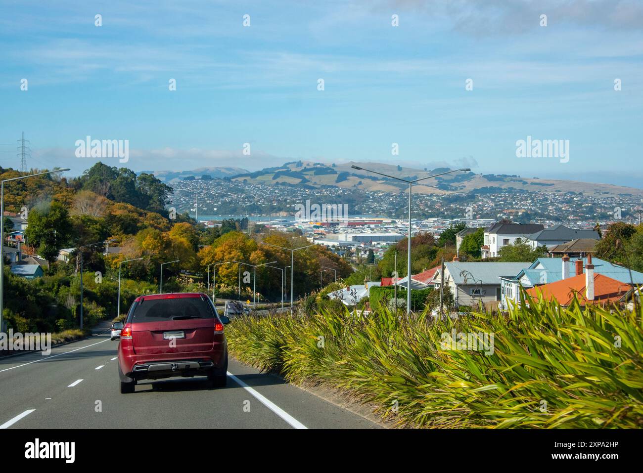 Dunedin Southern Motorway - New Zealand Stock Photo - Alamy