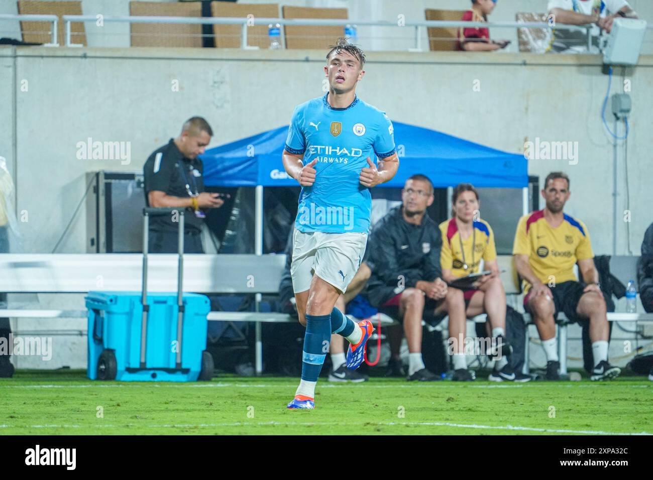 Orlando, Florida, USA, July 30, 2024, Manchester City FC player Callum ...