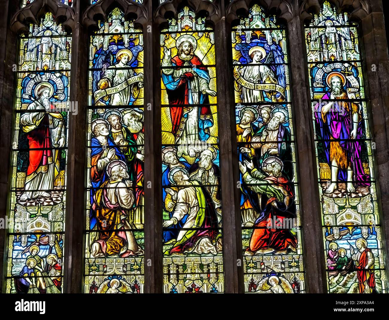 Colorful Jesus Disciples Resurrection Isaiah St John the Baptist ...