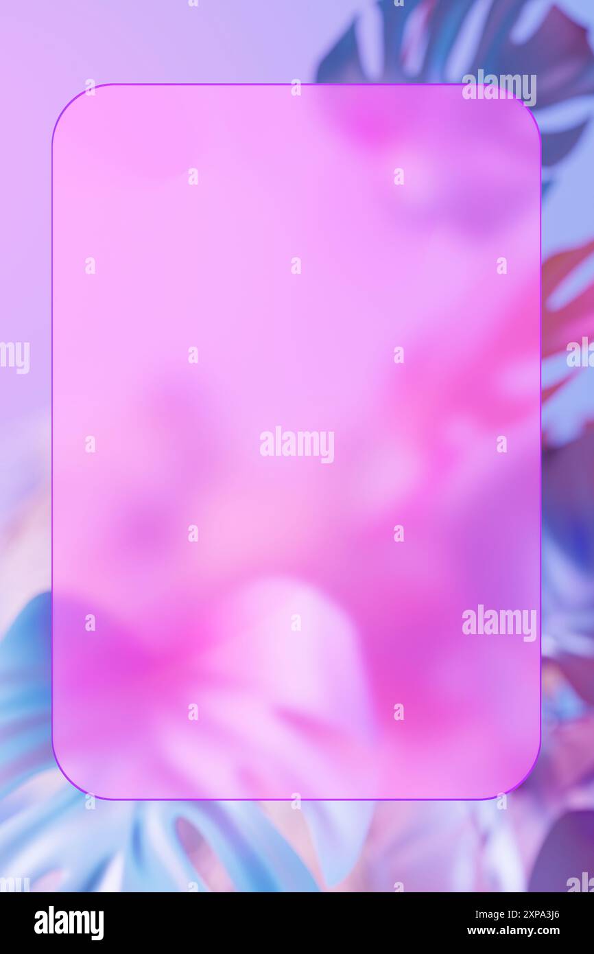 Vertical holographic backdrop with vibrant pink and blue hues featuring ...