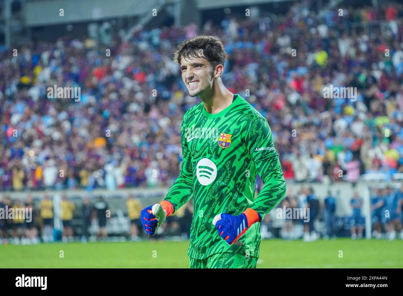 Orlando, Florida, USA, July 30, 2024, FC Barcelona goalkeeper Ander ...