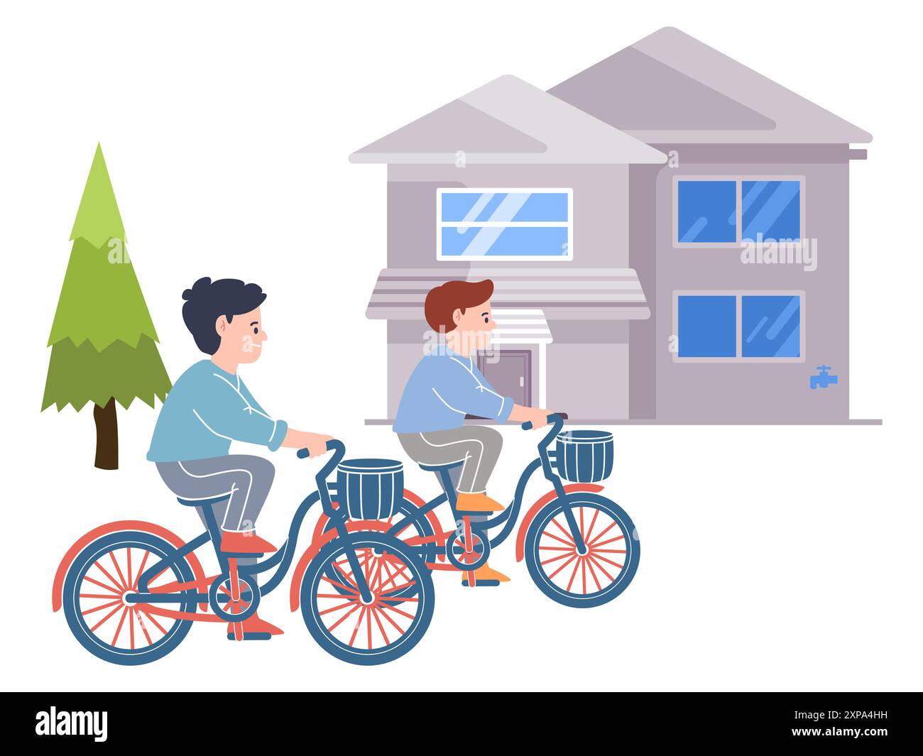 Pedestrian friendly city Stock Vector Images - Alamy