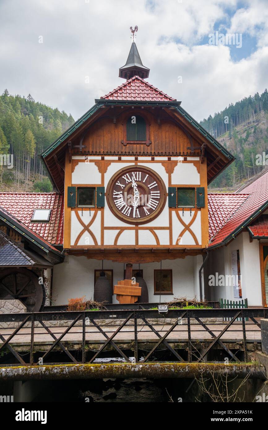 The World's Largest Cuckoo Clock, Schonachbach in Triberg, Germany on a Spring Day Stock Photo ...