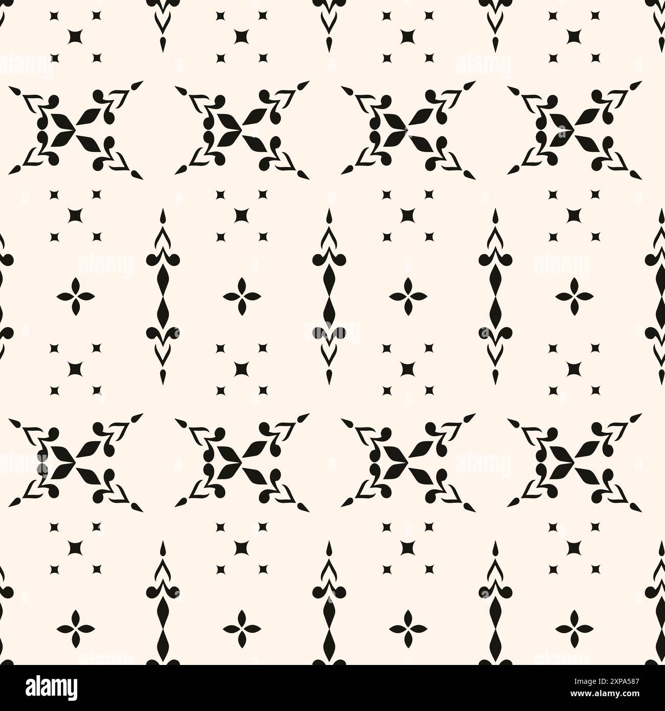 Simple minimalist floral pattern. Minimal seamless texture with small ...