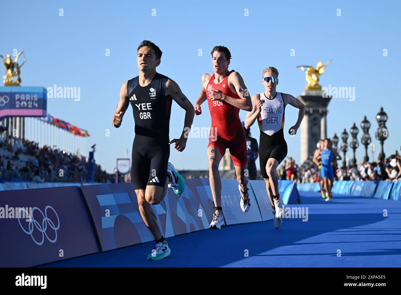 Paris, France. 05th Aug, 2024. Olympics, Paris 2024, triathlon, relay ...