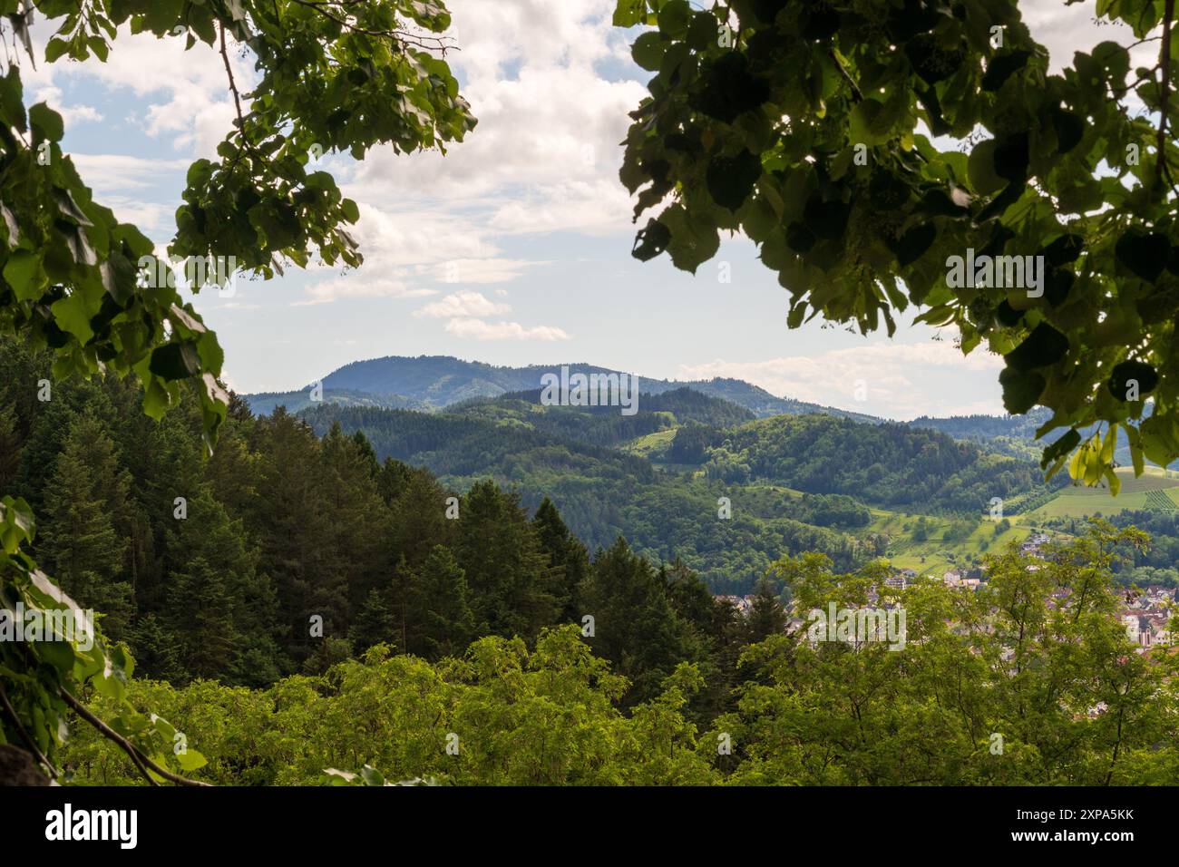 The Schauenburg Castle, Oberkirch, hilltop castle in Germany Stock ...