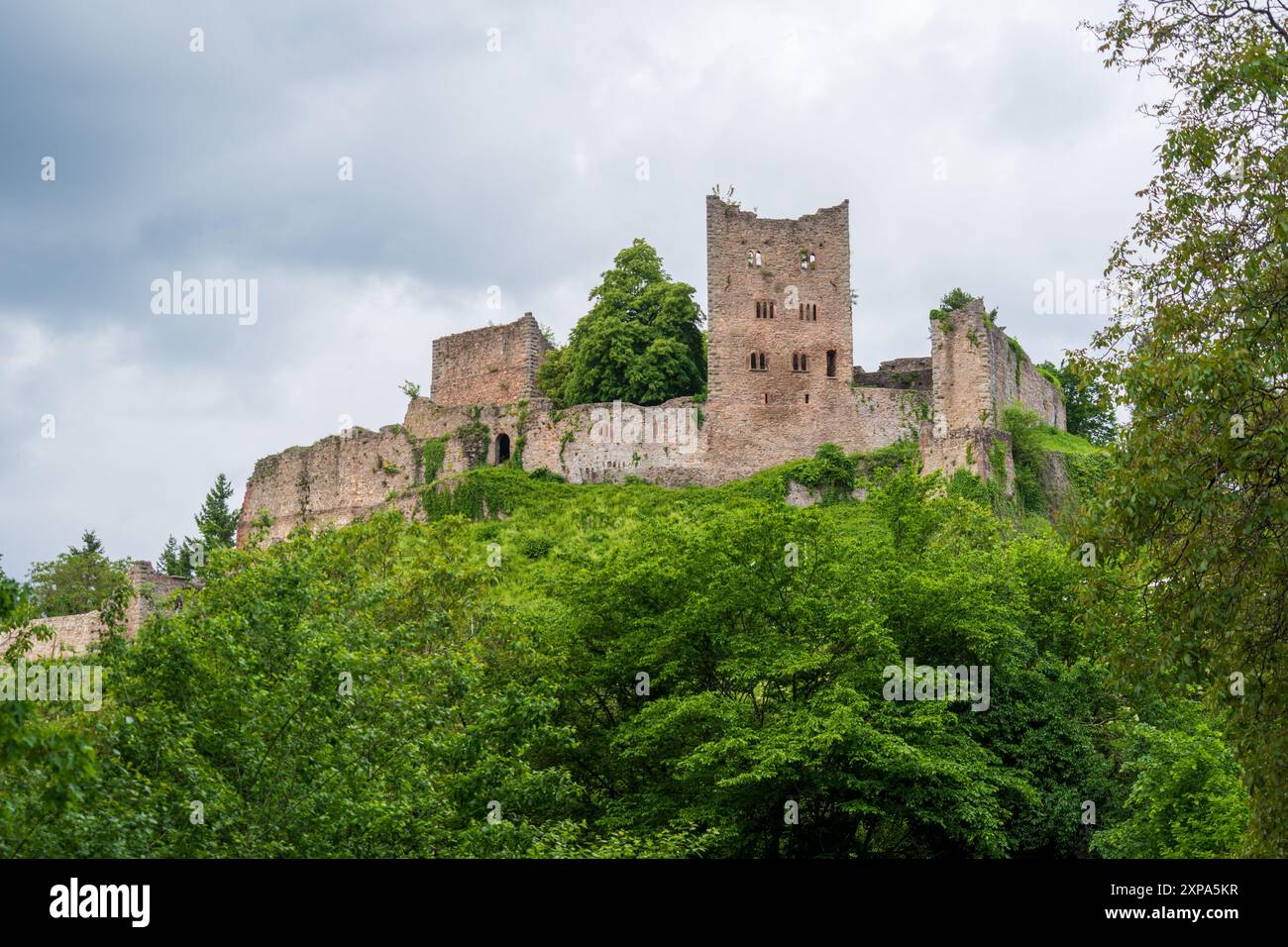 The Schauenburg Castle, Oberkirch, hilltop castle in Germany Stock ...