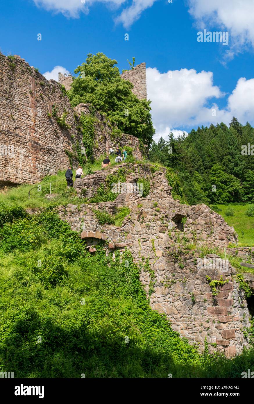The Schauenburg Castle, Oberkirch, hilltop castle in Germany Stock ...