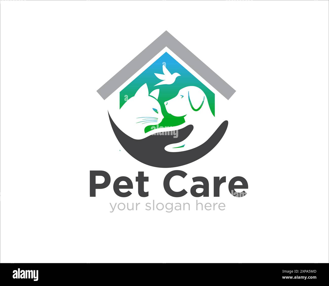 Pet care center logo Stock Vector Images - Alamy