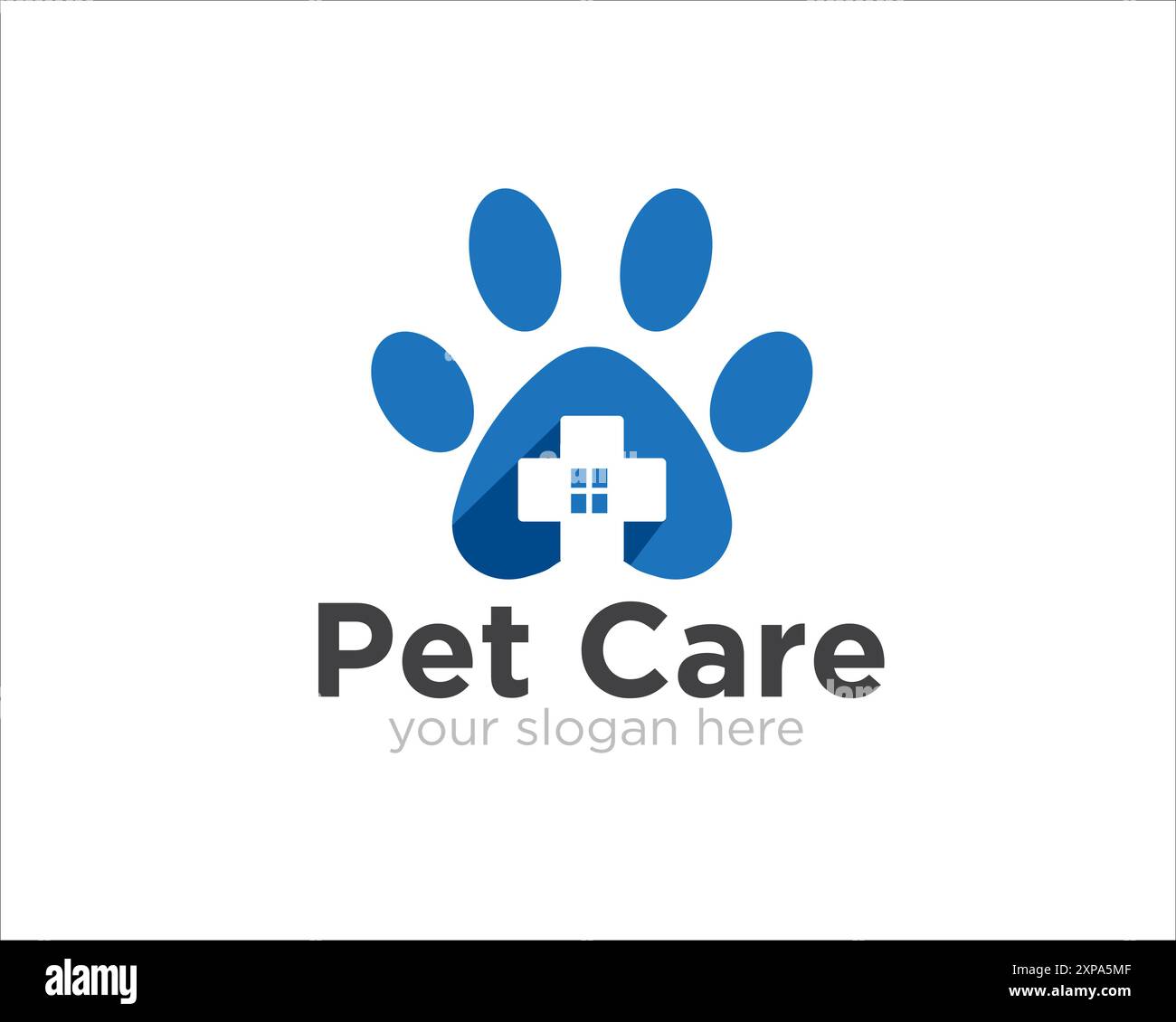 paw pet care logo designs for medical pet logo Stock Vector Image & Art ...