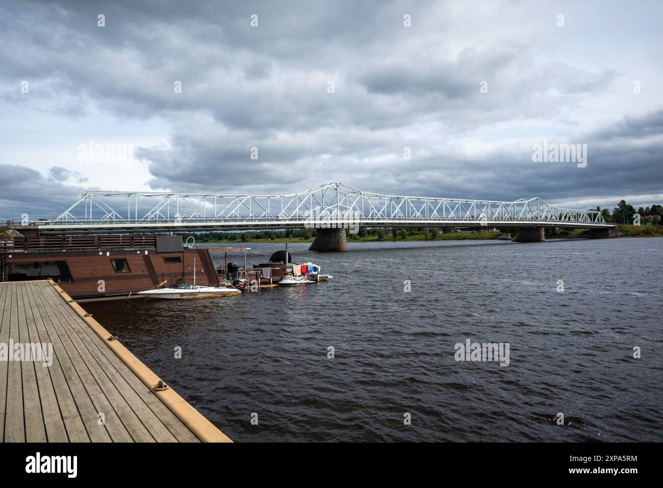 Hannulan silta bridge in Tornio, Finland Stock Photo - Alamy