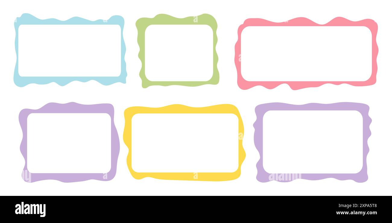 Set rectangle and square paper quote frames, quote text box, empty form ...