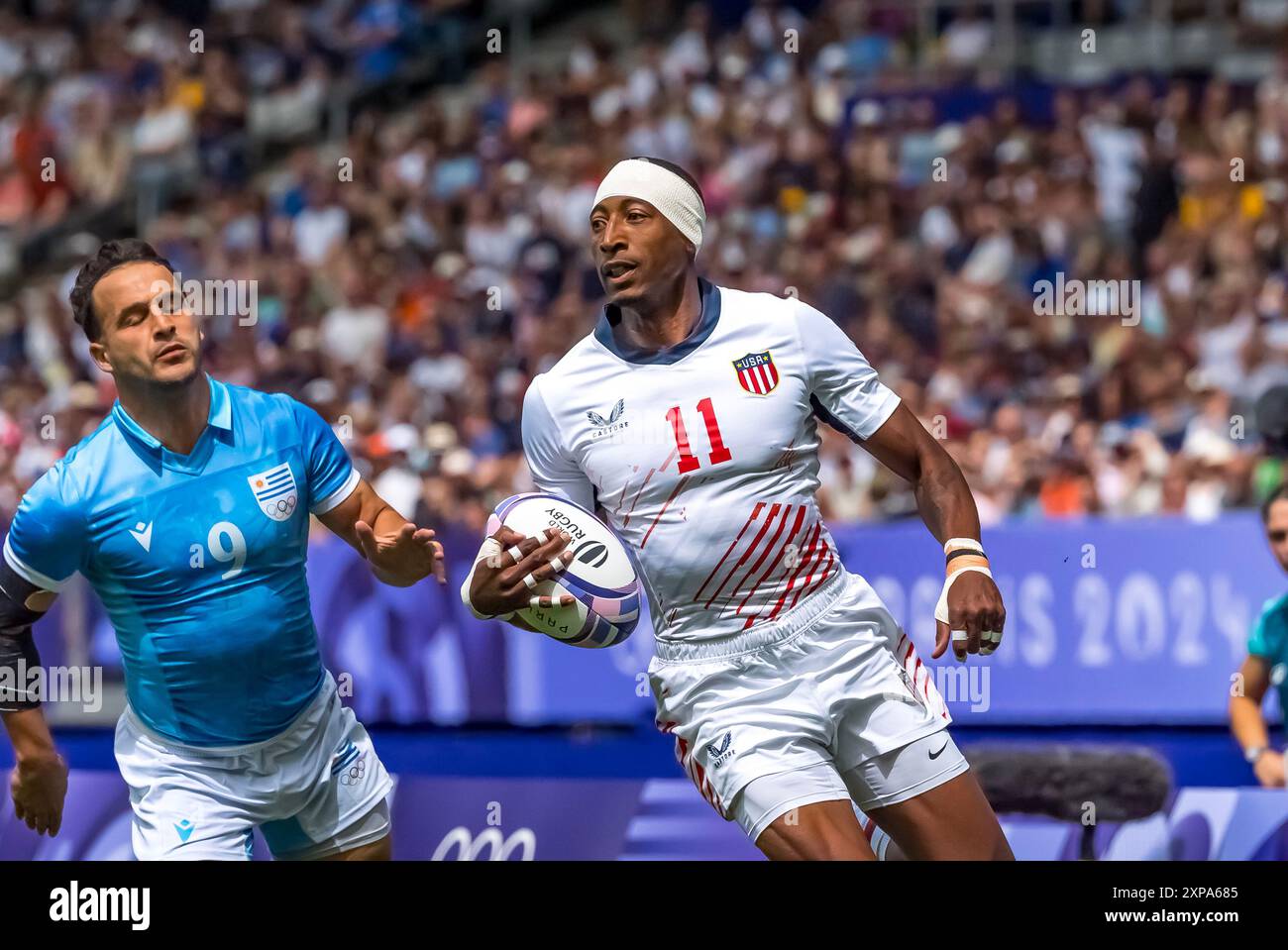 Paris, Ile de France, France. 25th July, 2024. Men's Pool B Rugby Seven ...