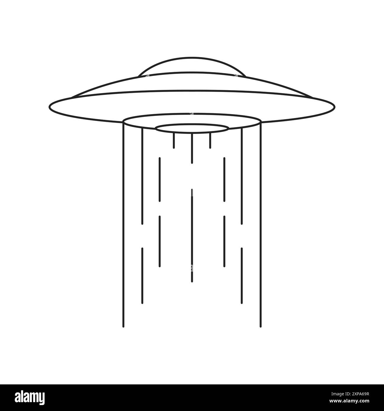 Alien Spaceship Outline