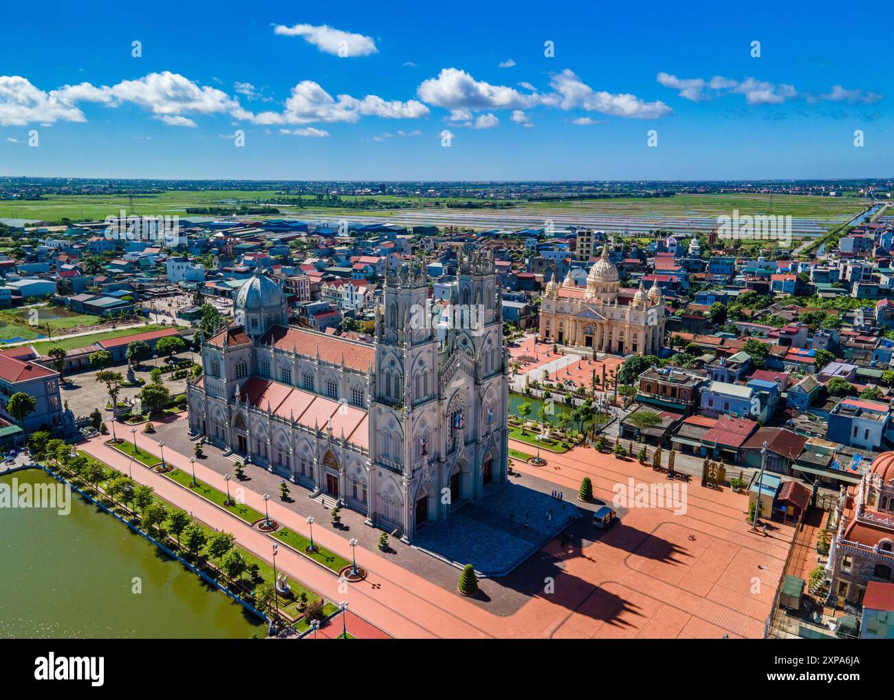 AERIAL VIEW OF KIEN LAO CHURCH Stock Photo - Alamy