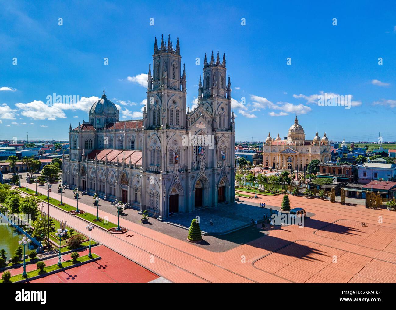 AERIAL VIEW OF KIEN LAO CHURCH Stock Photo - Alamy
