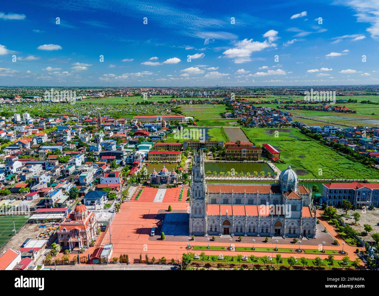 AERIAL VIEW OF KIEN LAO CHURCH Stock Photo - Alamy