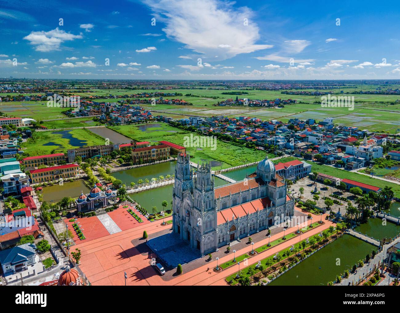 AERIAL VIEW OF KIEN LAO CHURCH Stock Photo - Alamy