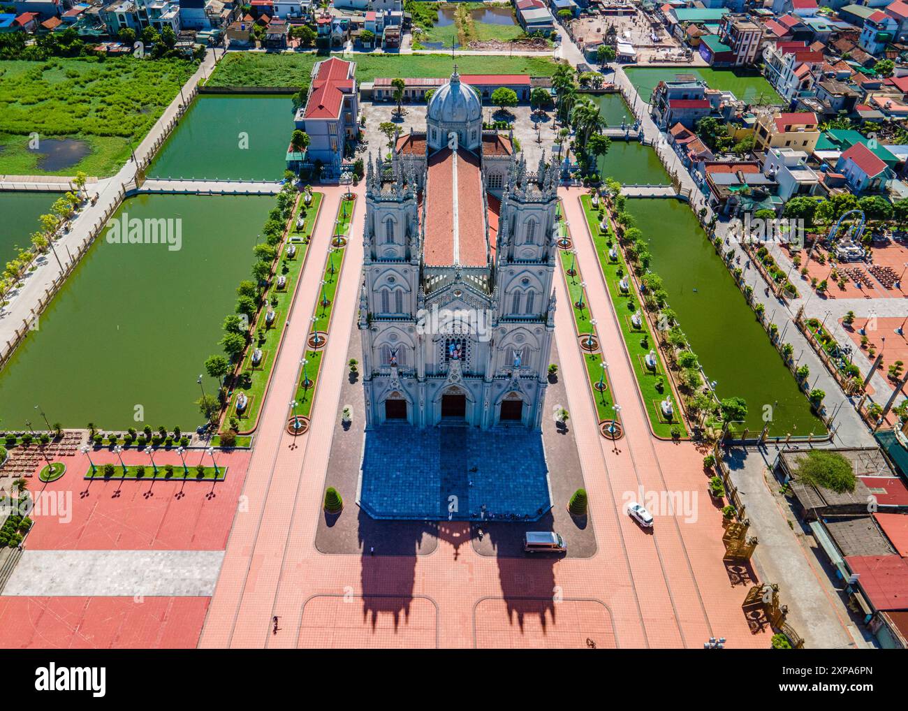 AERIAL VIEW OF KIEN LAO CHURCH Stock Photo - Alamy