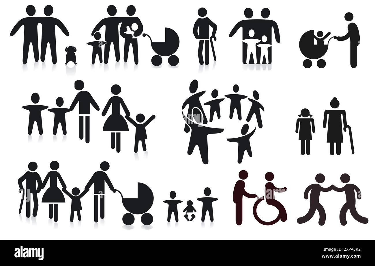 Children symbol hi-res stock photography and images - Alamy