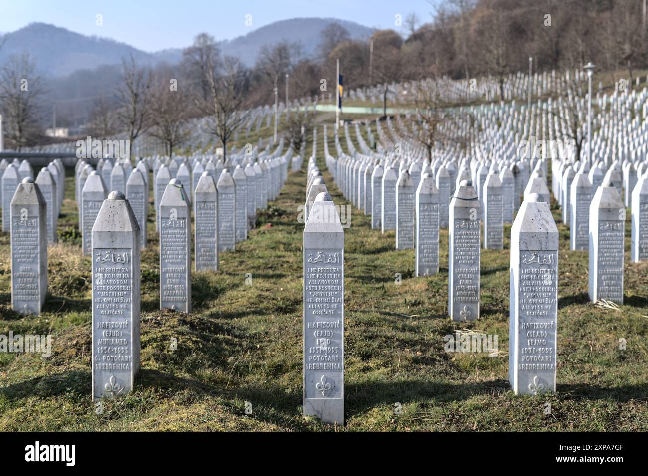 Potočari, Srebrenica, Bosnia and Herzegovina – February 2023: Srebrenica Memorial Center Stock ...
