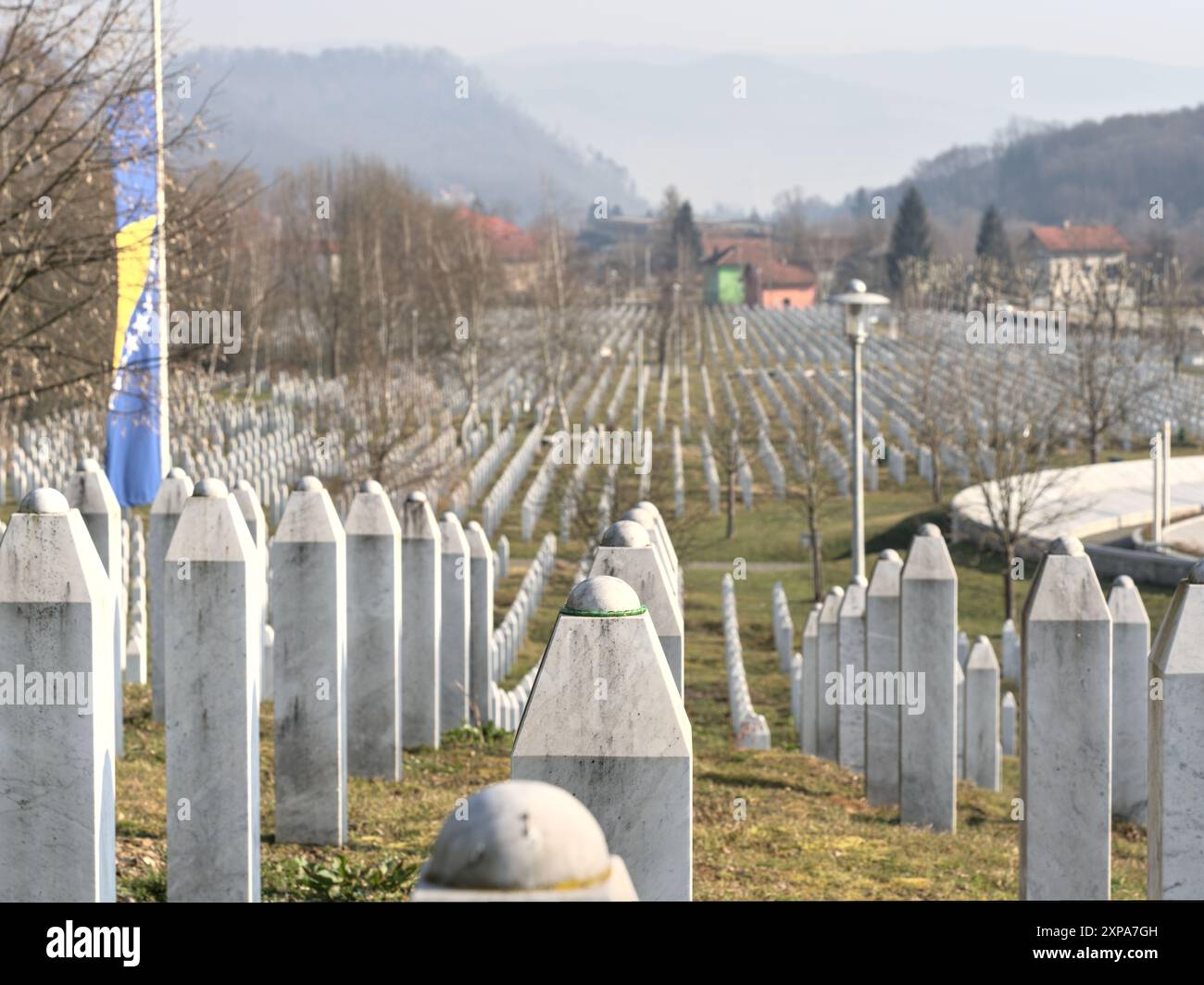 Potočari, Srebrenica, Bosnia and Herzegovina – February 2023: Srebrenica Memorial Center Stock ...