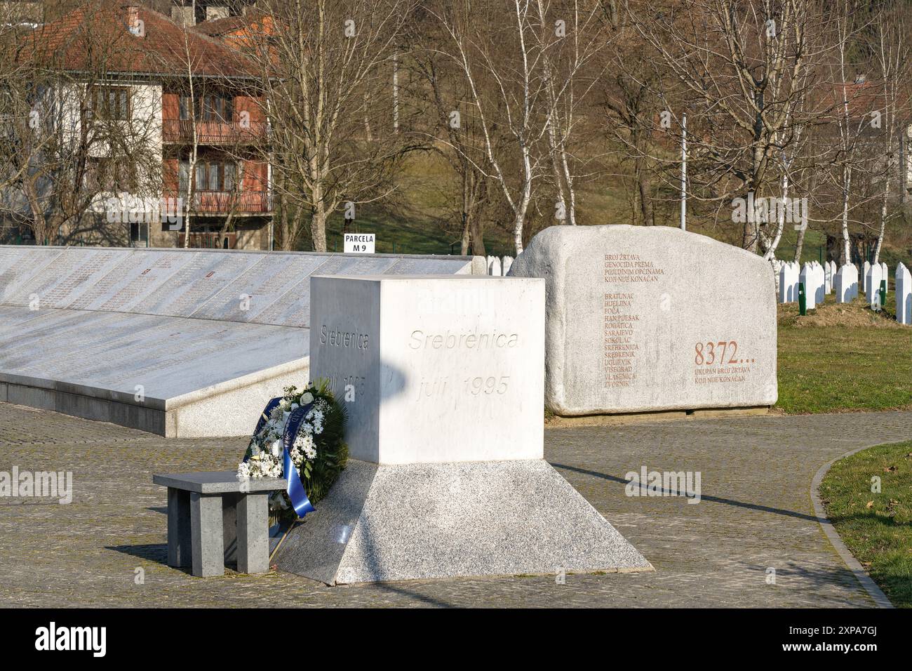 Potočari, Srebrenica, Bosnia and Herzegovina – February 2023: Srebrenica Memorial Center Stock ...